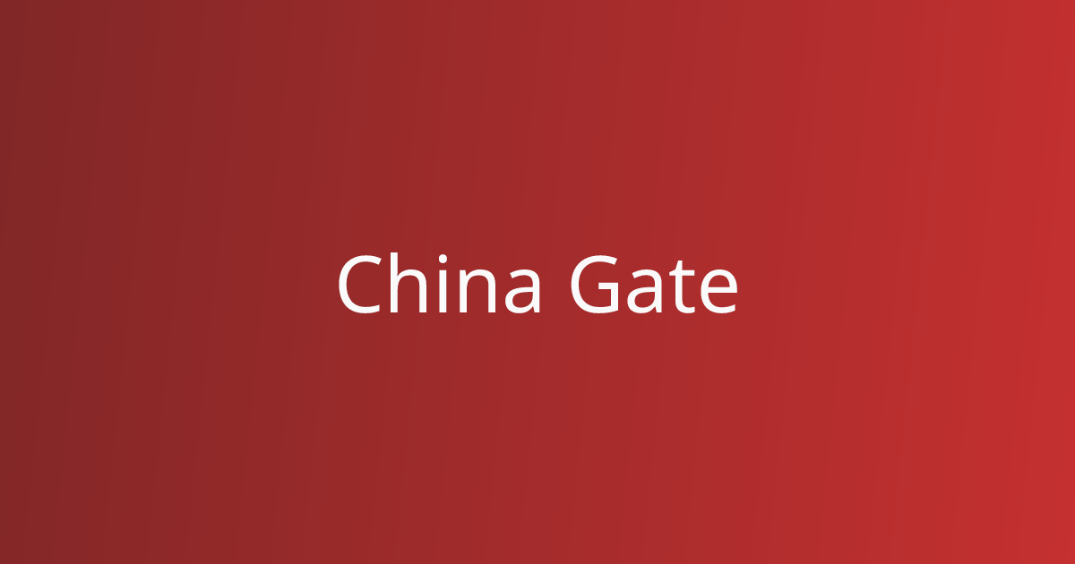 Order Authentic Chinese Online | China Gate - Pickup or Delivery Available